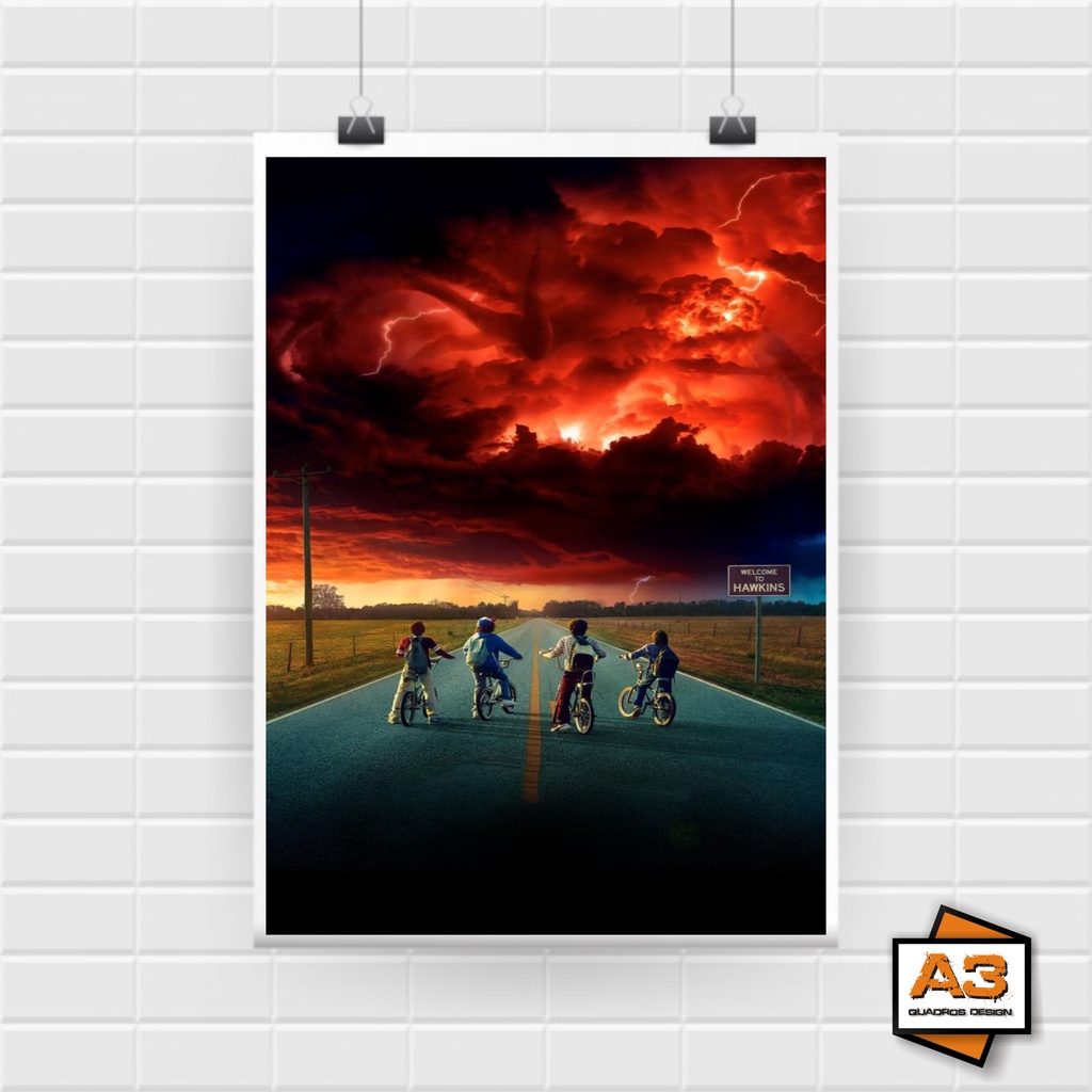 Poster Cartaz Decorativo Stranger Things Adesivo A4 (21cm x 30cm ...