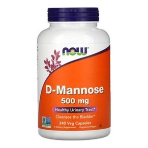 D-mannose Manose 500mg 240 Cáps Now Food Saúde Urinária | Shopee Brasil