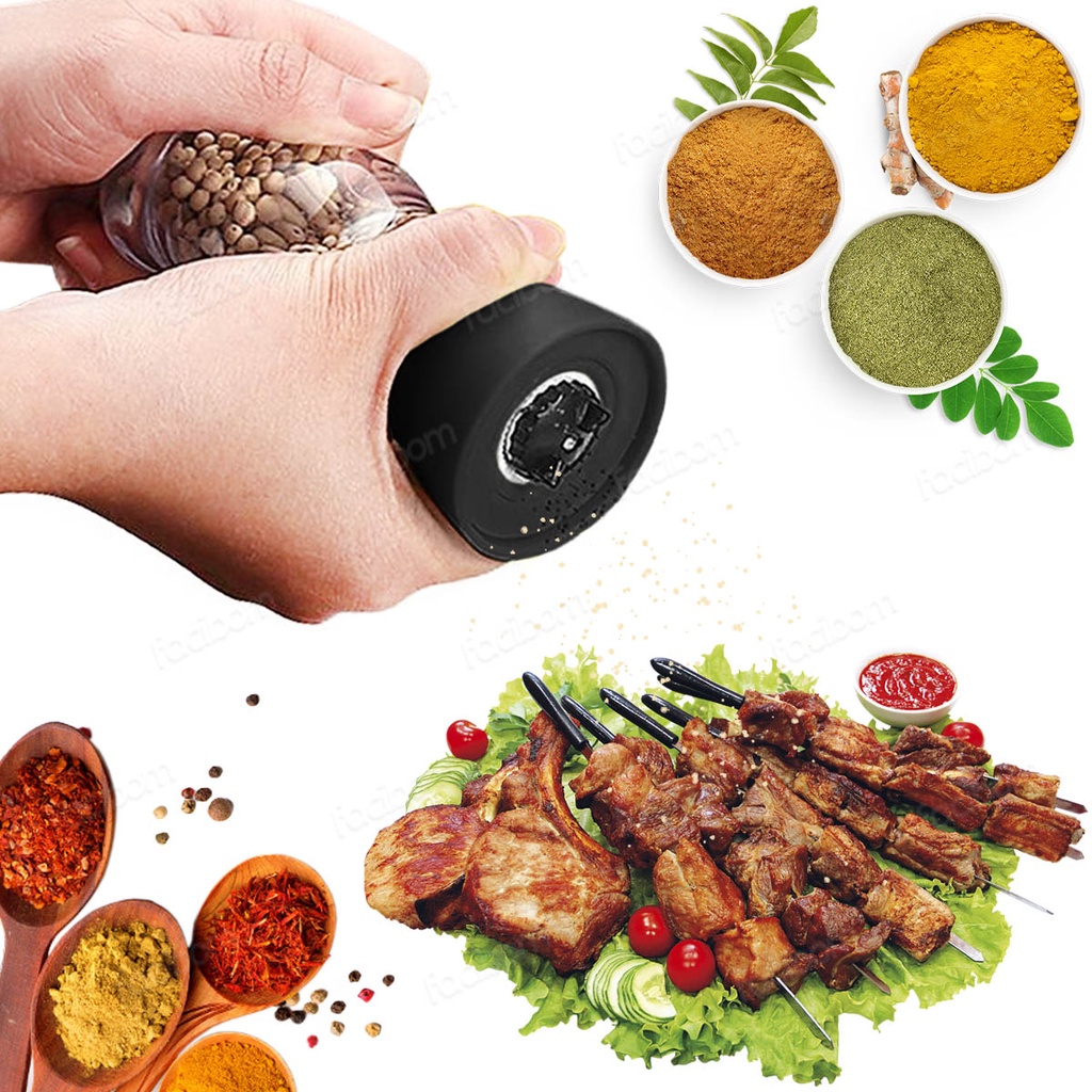 Moedor de Temperos Pequeno Porta Condimento Em Acrílico | Shopee Brasil