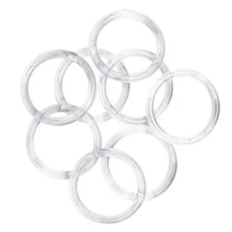 Argola plastica transparente (10 unidades) | Shopee Brasil