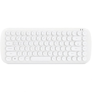 ACTTO RETRO POP MINI Teclado BLUETOOTH BTK-03 (Branco) | Shopee Brasil