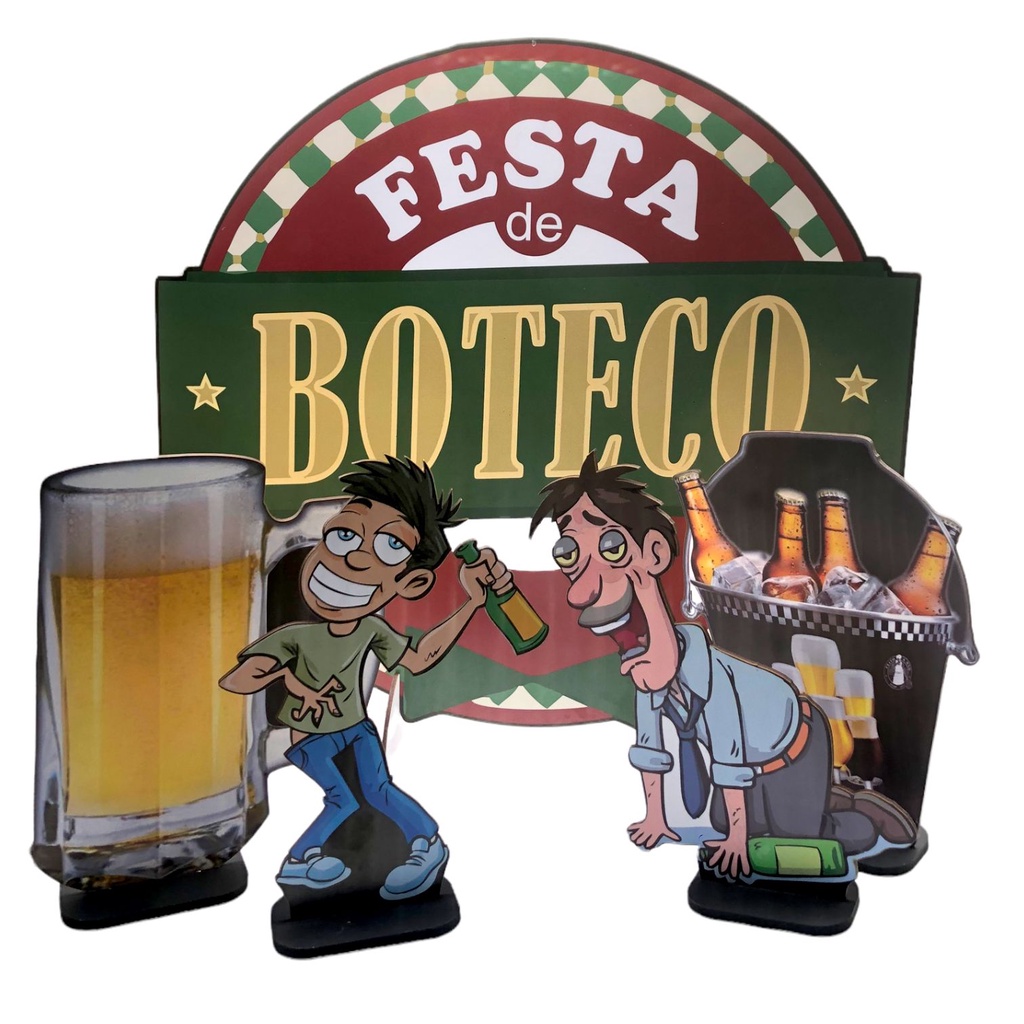 Kit Festa Mdf Boteco C/05 Itens | Shopee Brasil