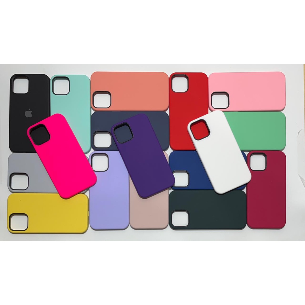 Case Capa Capinha iPhone 12 Pro silicone aveludada por dentro | Shopee ...