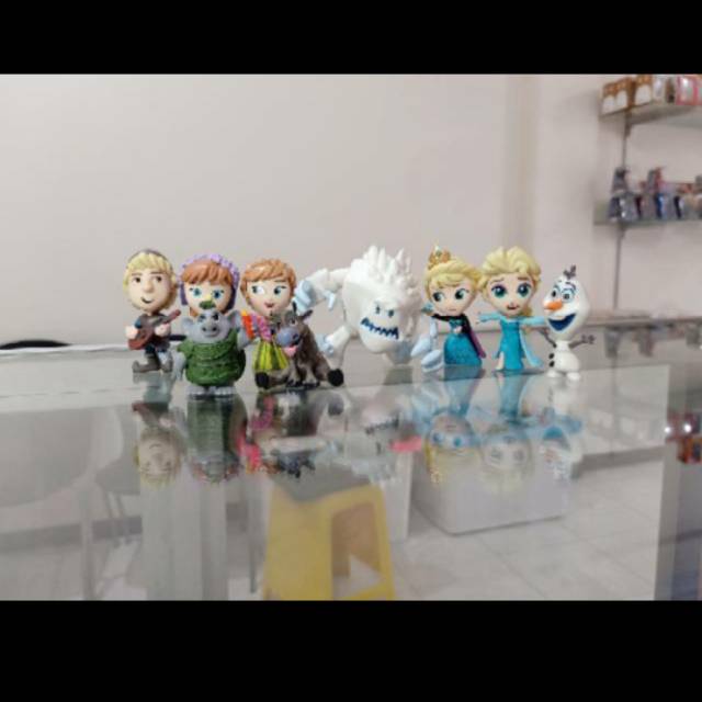 Conjunto De 9 Figuras Congeladas De Anna Elsa Kristoff Olaf Sven Troll ...