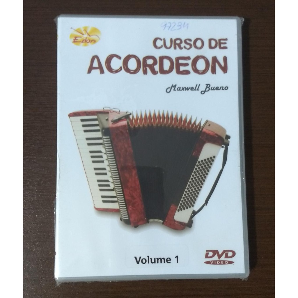 DvD Curso de Acordeon Iniciante Professor Maxwell Bueno Volume 1 | Shopee Brasil