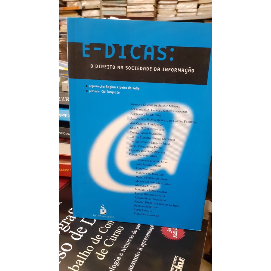 LIVRO- E-DICAS -DIREITO NA SOCIEDADE DA INFORMAÇÃO-REGINA RIBEIRO-RARO ...