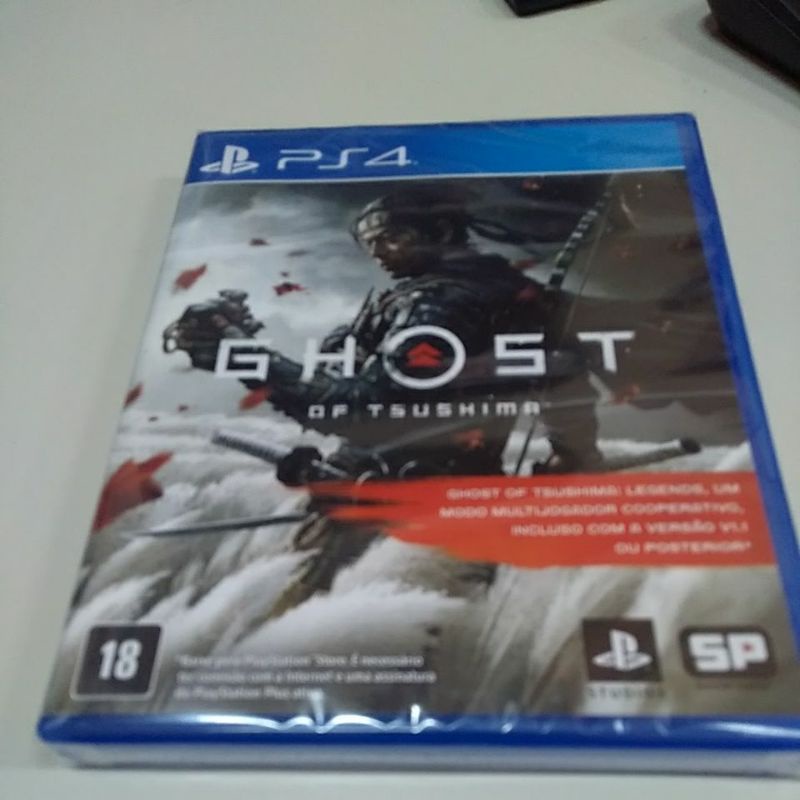 ghost of Tsushima ps4 lacrado mídia física original - Escorrega o Preço