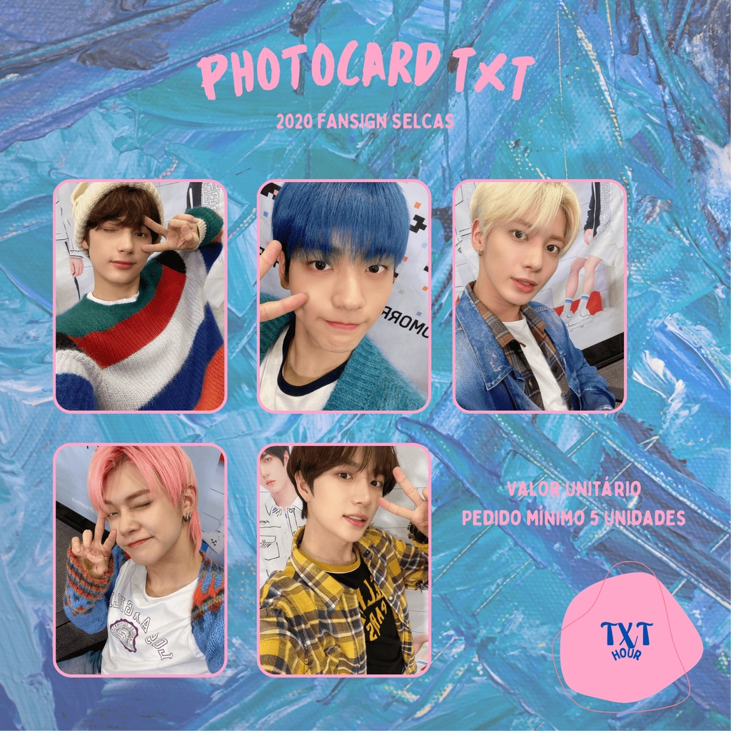 PHOTOCARD TXT (TOMORROW X TOGETHER) 2020 FANSIGN SELCAS | kpop card ...