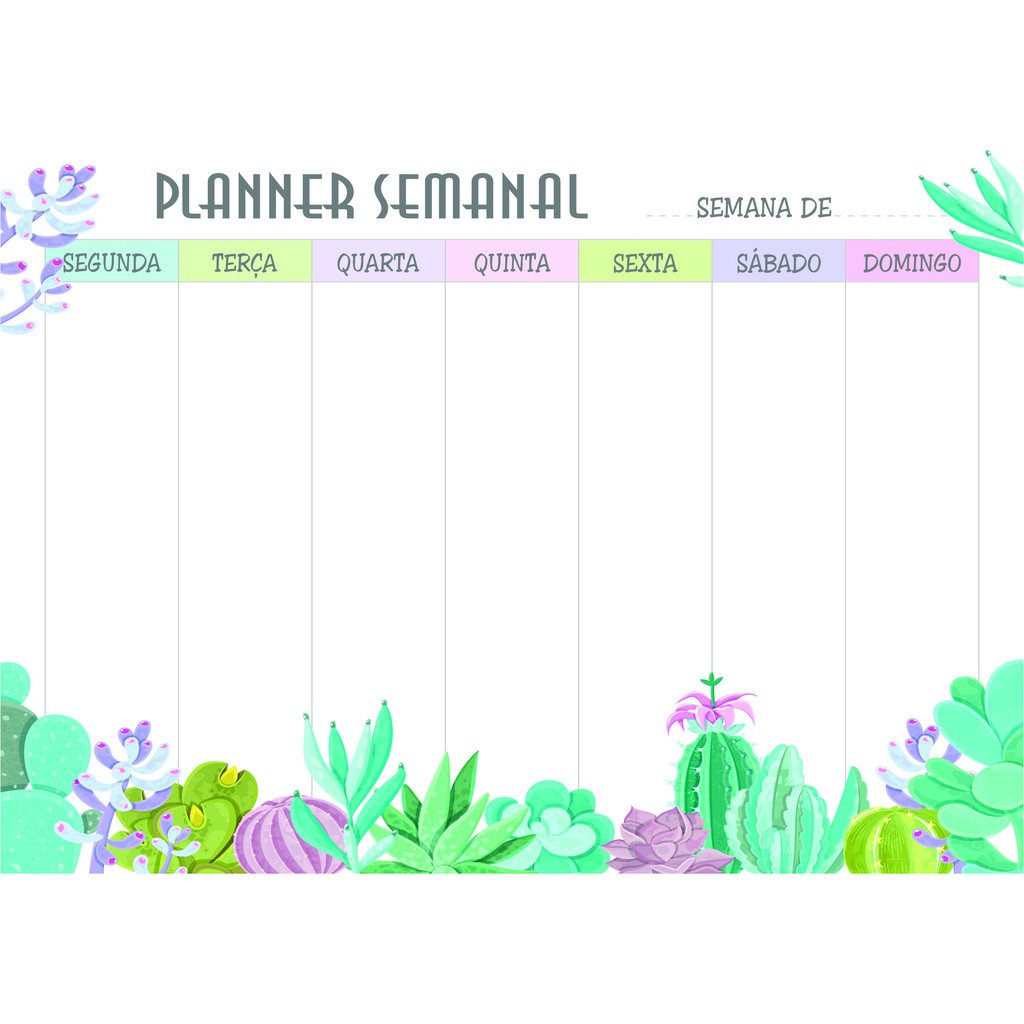 Planner Semanal 26 folhas / 52 folhas | Shopee Brasil