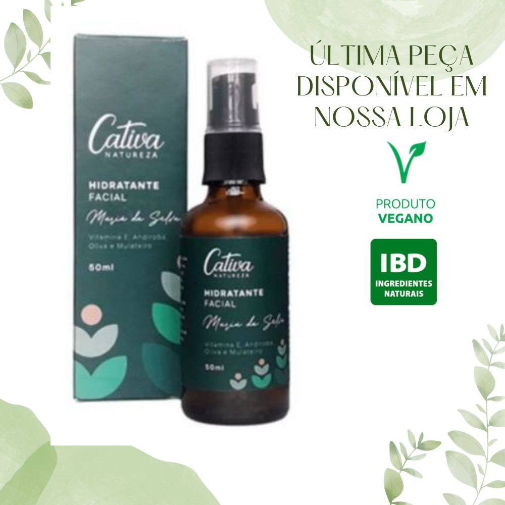 Hidratante Facial Maria da Selva Cativa Natureza 50 ml | Shopee Brasil