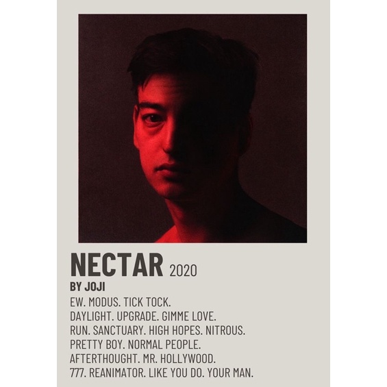 Poster Joji - Nectar (album) | Shopee Brasil