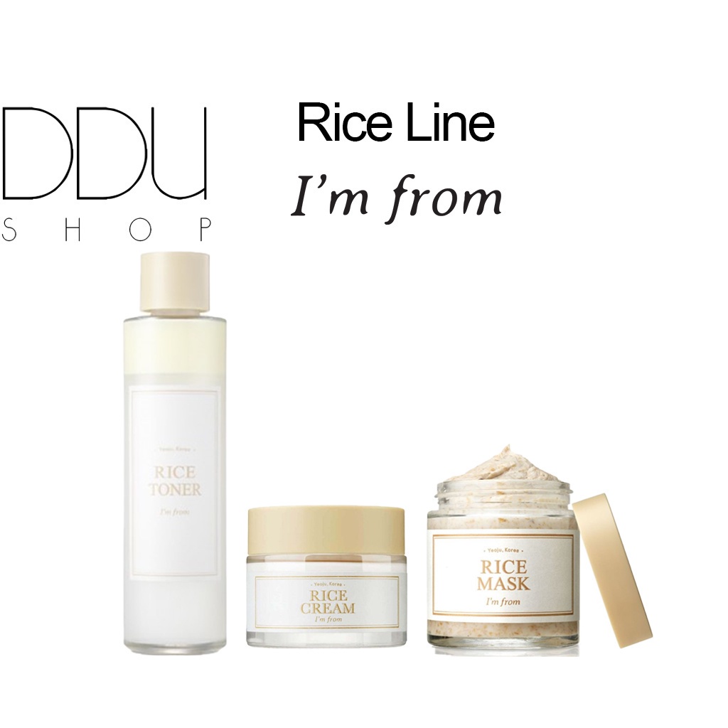 I'm From / Rice Line / Rice Toner, Rice Mask, Rice Cream | Shopee Brasil