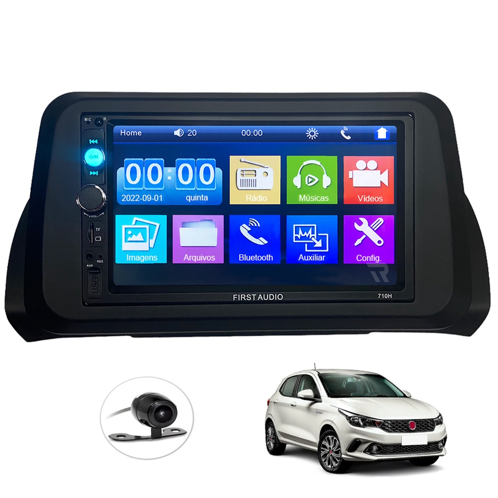 Kit Central Multimidia DVD 2 Din Mp5 Fiat Argo Cronos | Shopee Brasil