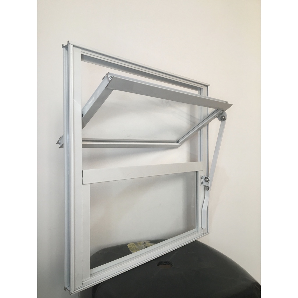 Janela em Alumínio Branco 60x60 Com Vidro Liso Incolor | Shopee Brasil