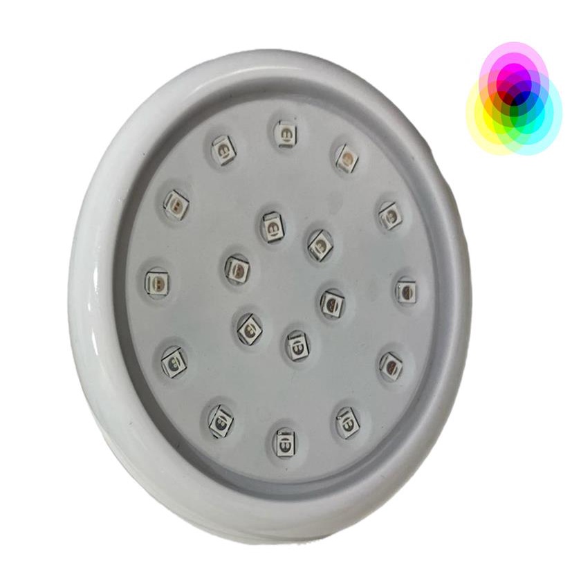 Led Luminaria refletor para Piscina 80mm 18w frente abs RGB | Shopee Brasil