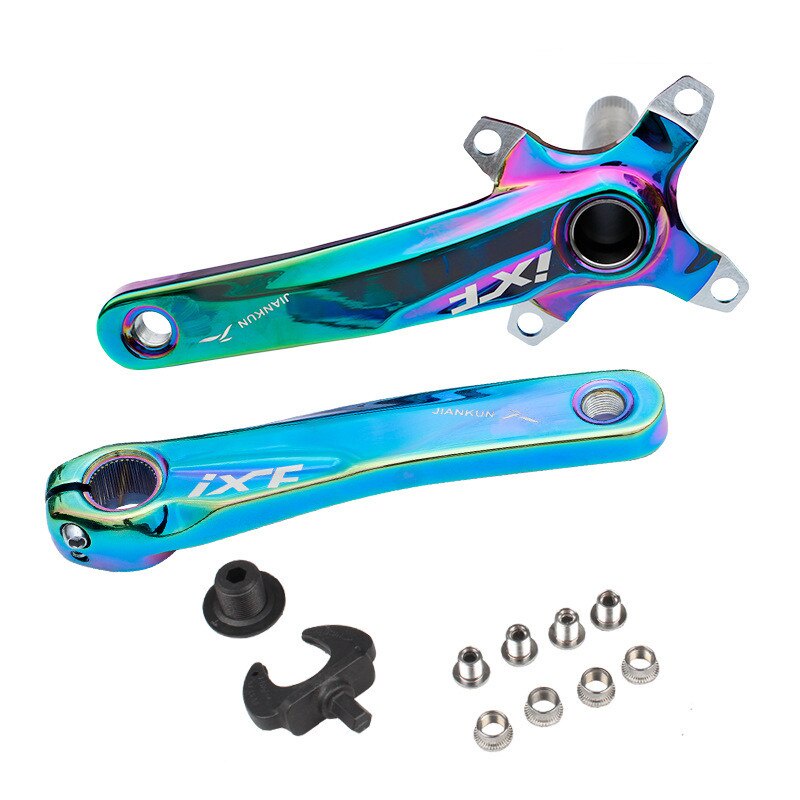 IXF 104 BCD Bike Crankset Com Eixo MTB Hollowtech Hastes De Conexão ...