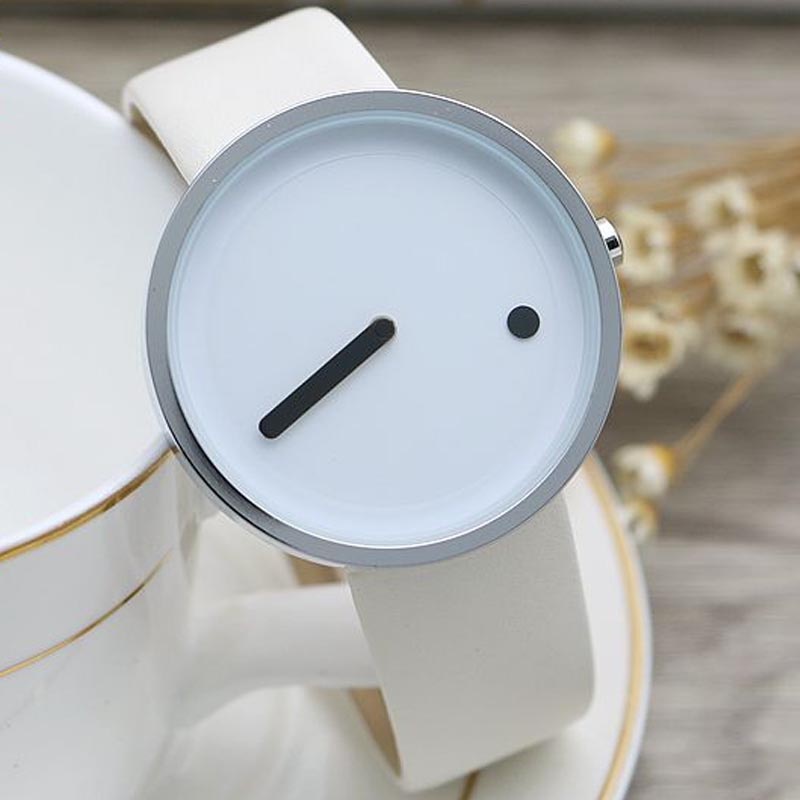 Relógio Minimalista Fashion Unissex Conceito Sem Ponteiro | Shopee Brasil