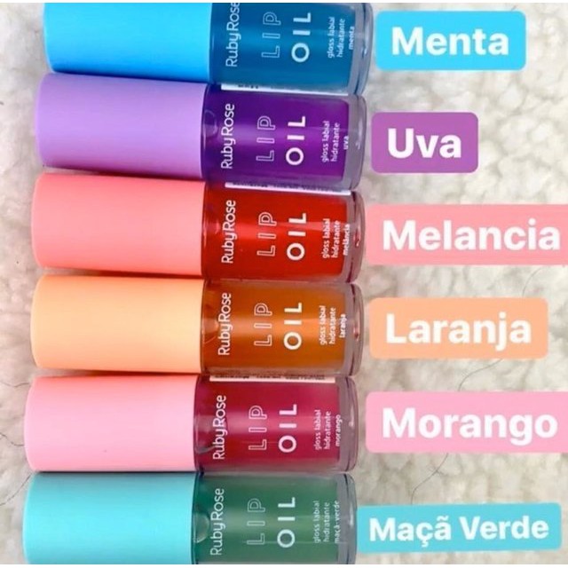 Lançamento Lip Oil Ruby Rose Hidratante E Gloss Labial | Shopee Brasil