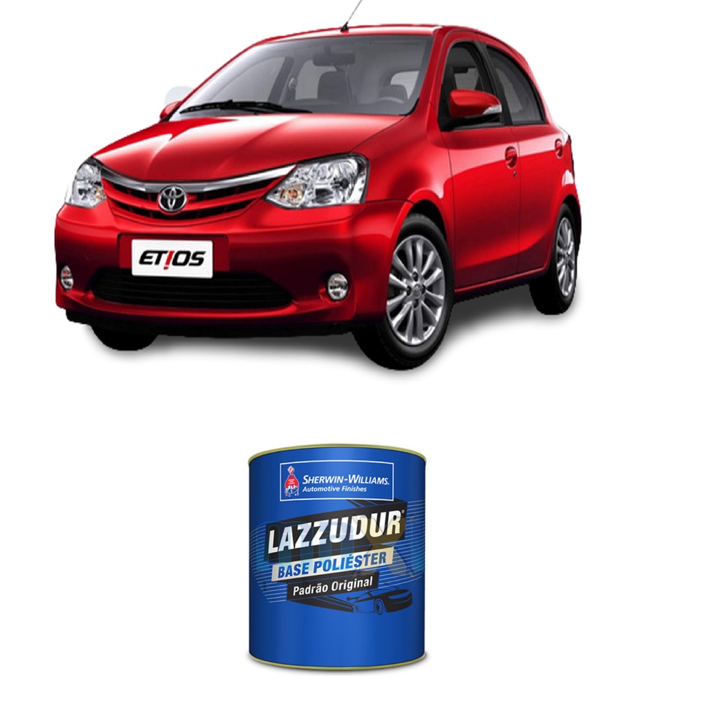 TINTA AUTOMOTIVA VERMELHO POP PEROL - 3S1 TOYOTA 900ML | Shopee Brasil