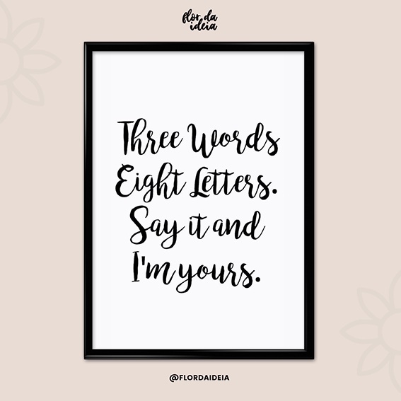 Quadro Gossip Girl '3 Worlds 8 Letters’ | Shopee Brasil