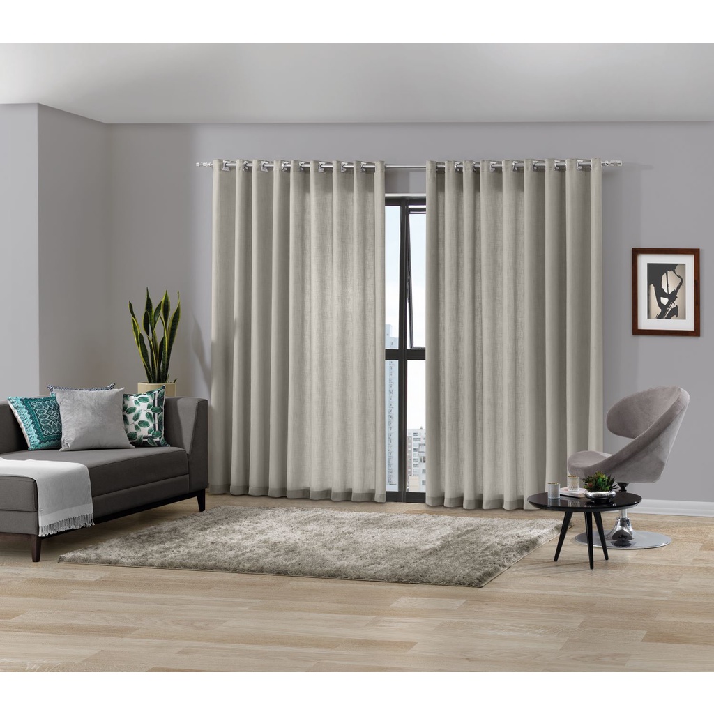 CORTINA DUPLEX MONACO 6,60m x 2,50m PARA VARÃO COMUM 28MM DE ATÉ 5,00m ...