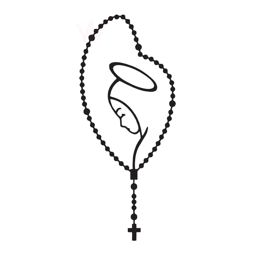 Kit 2 Adesivos Terço Nossa Senhora Aparecida Carro Moto | Shopee Brasil