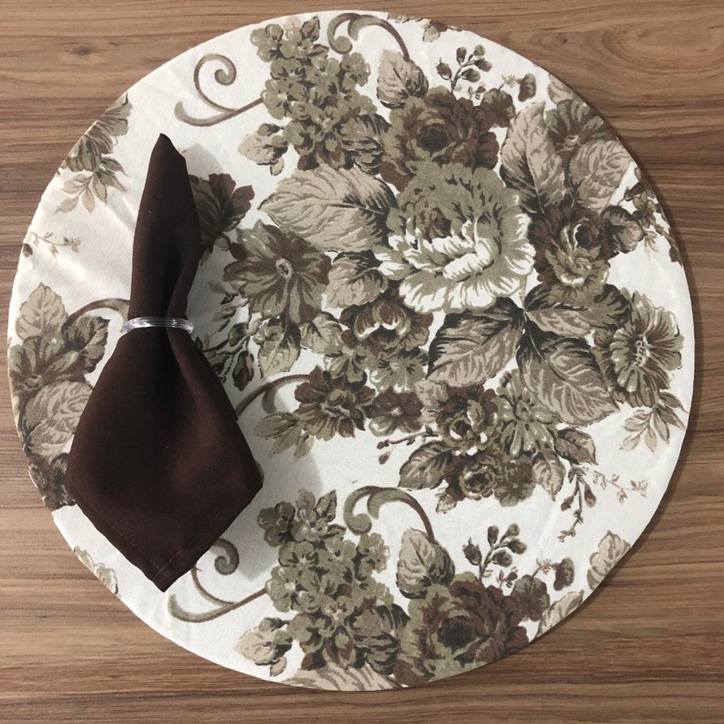 Capa De Sousplat Estampado 35cm Várias Cores Jacquard - Sousplat ...