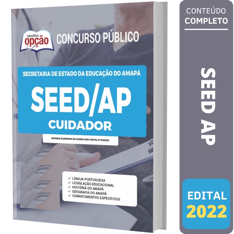 Apostila Concurso SEED AP - Cuidador | Shopee Brasil