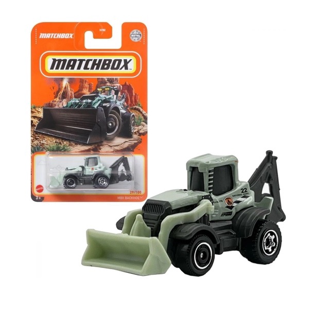 Mbx Backhoe - Matchbox 1:64 - Miniatura Trator | Shopee Brasil