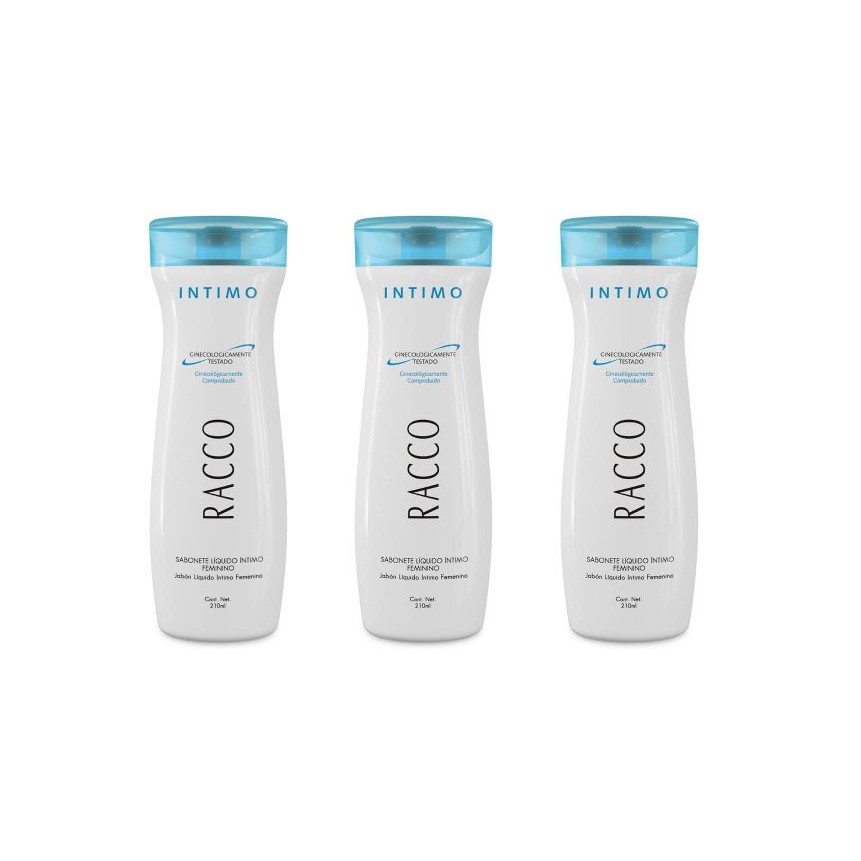 Kit 3 Sabonete intimo Feminino Racco Tradicional 210ml Regula o Ph ...