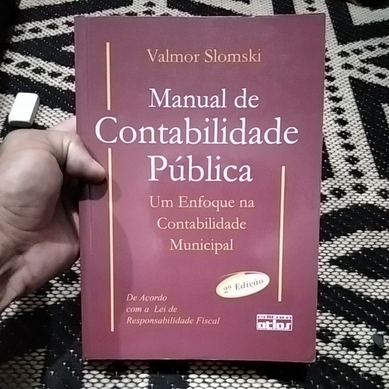 manual de contabilidade pública - Valmor Slomski | Shopee Brasil