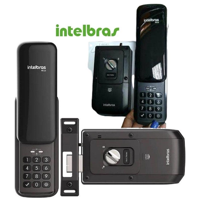 Fechadura digital Eletrica Intelbras FR-10 sobrepor senha cartao tag ...
