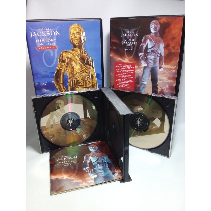 Dvd History vol 1 e 2 + cd duplo History Original Michael Jackson ...