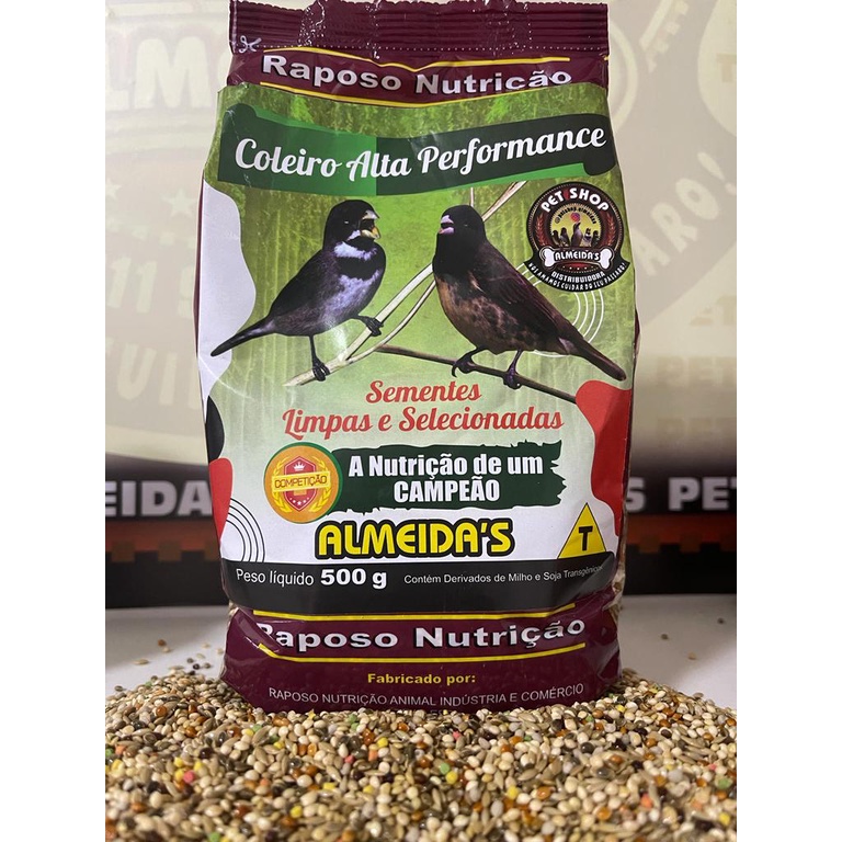 coleiro alta performance 500g | Shopee Brasil