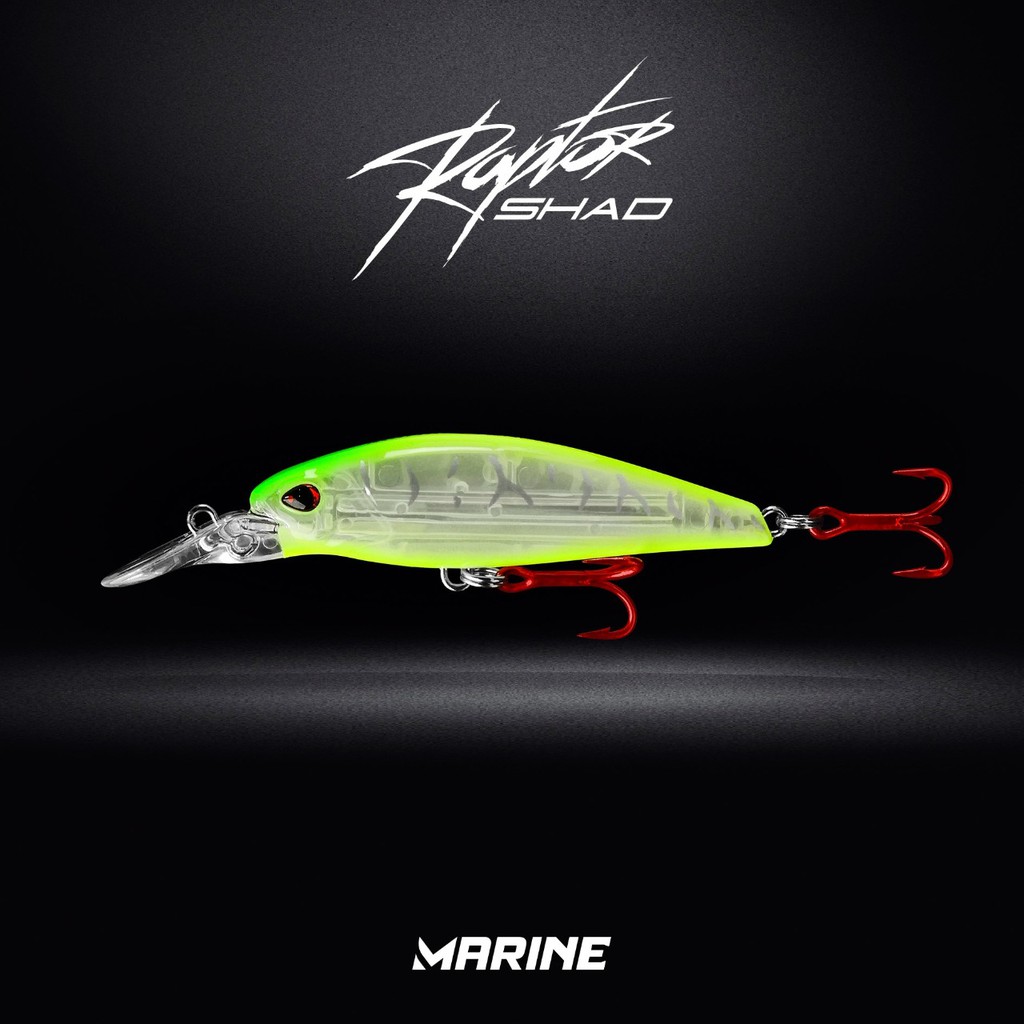 Isca Artificial Raptor Shad 70 Meia Agua Marine Sports - Desconto no Preço