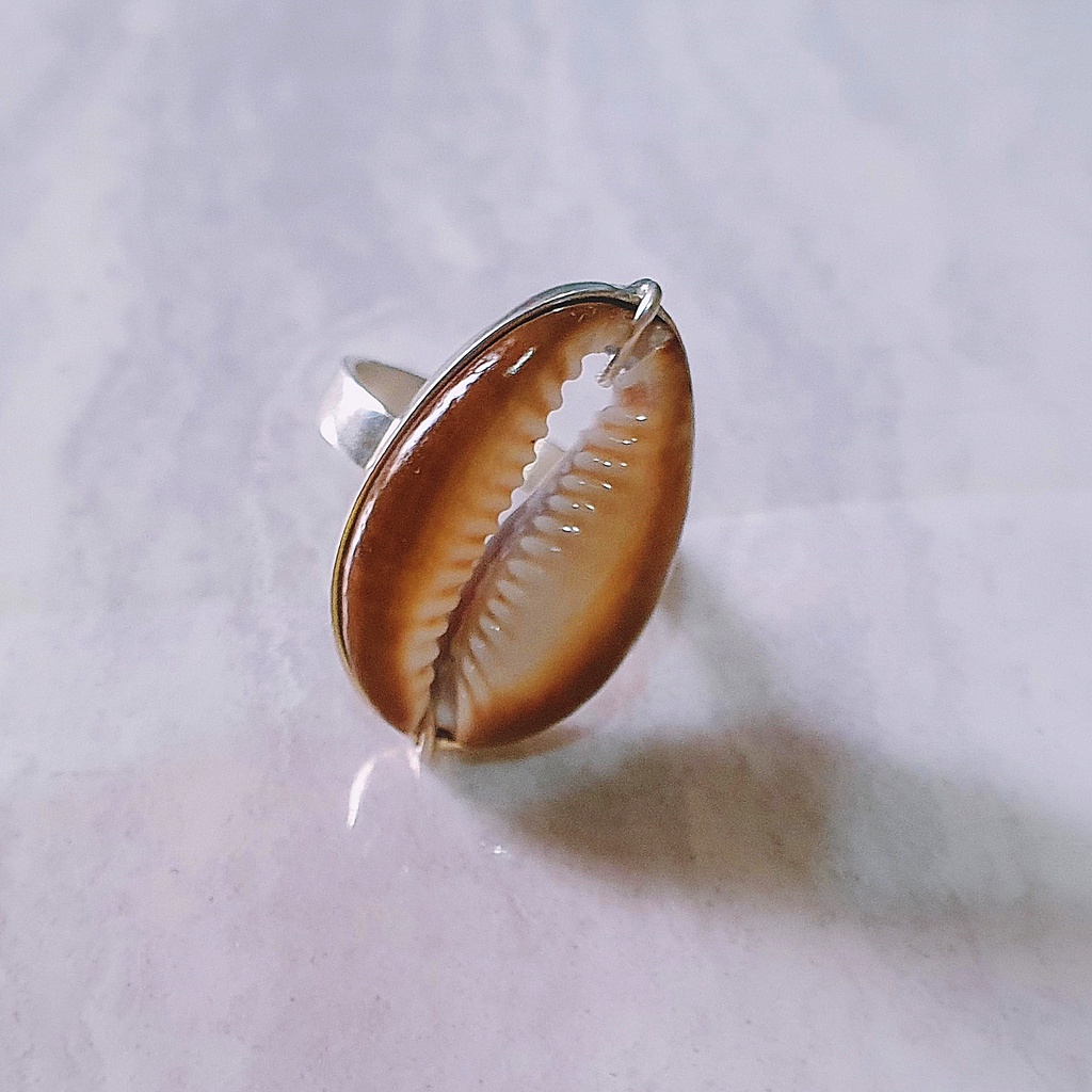 ANEL EBOMI ORIXÁS UNISSEX BÚZIO AFRICANO PRATA GARANTIDA 950K CANDOMBLÉ ...