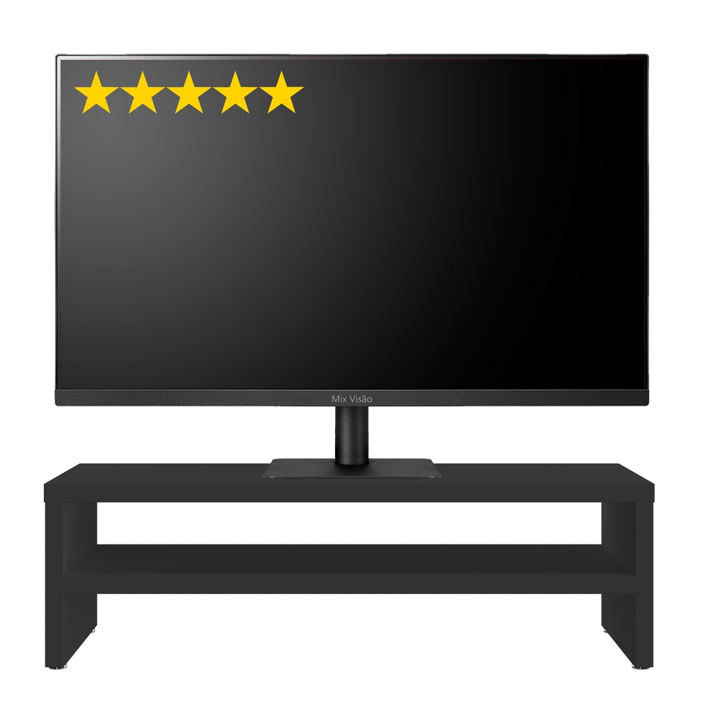 Suporte Base de Mesa para Monitor -step pr | Shopee Brasil