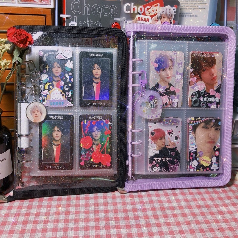 Álbum De Fotos Kpop Clear A5 Zipper Binder DIY Idols/Cartões ...