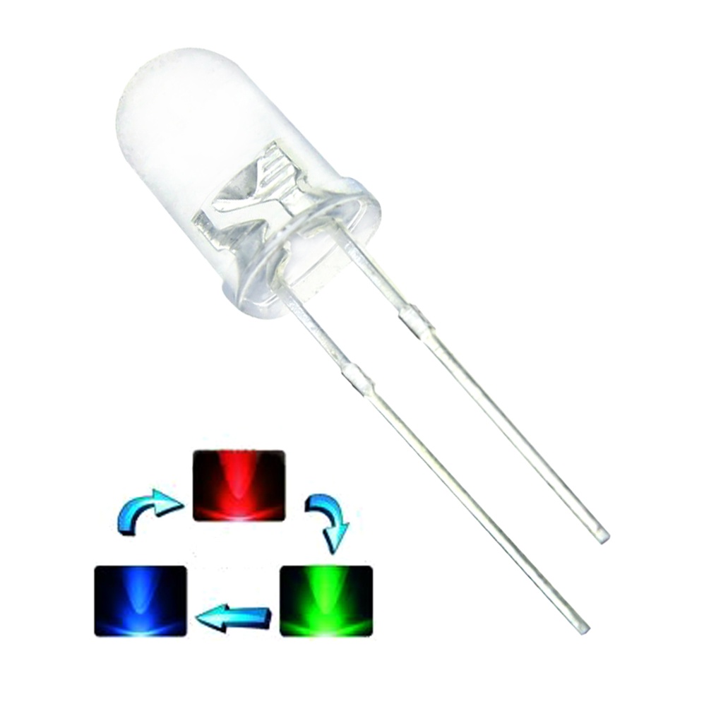 Kit Led 5mm Alto Brilho RGB Flash Rapido - 50 unidades | Shopee Brasil