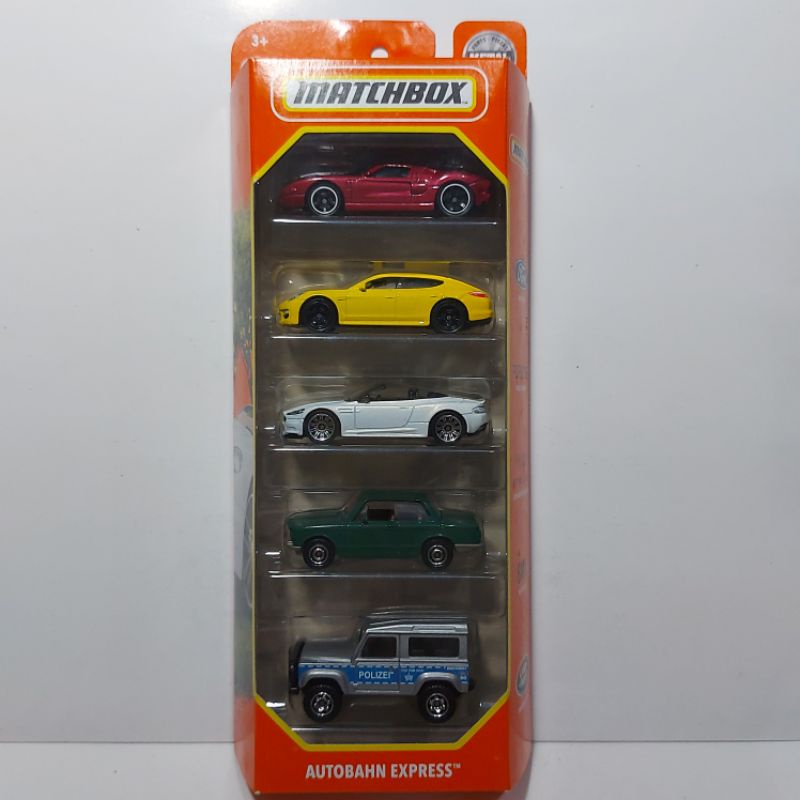 Pack 5 Autobahn Express Matchbox, Ford, Porsche Panamera, Aston Martin ...