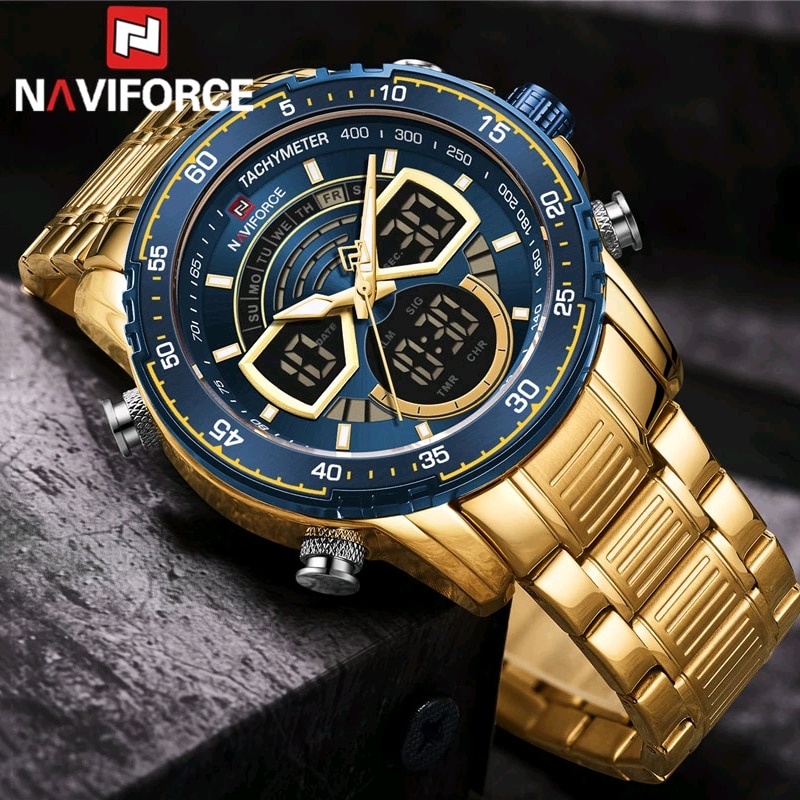 Relogio Masculino NAVIFORCE Original Homens LED Digital Chronograph ...