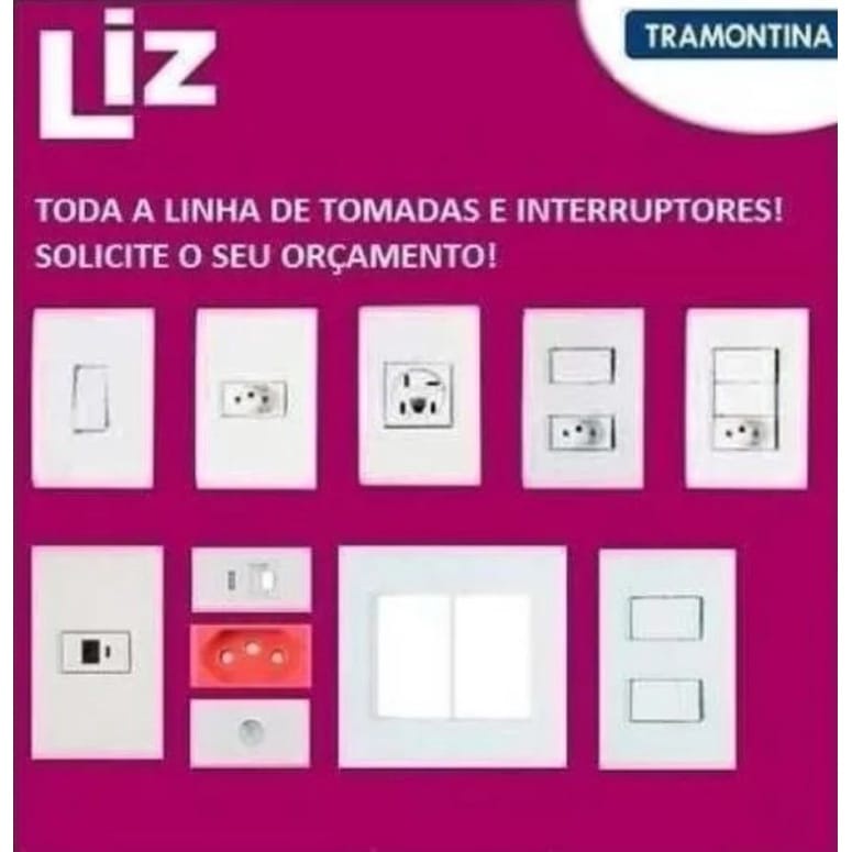 Conjunto Completo Tomadas, Interruptores e Placas 4x2, 4x4 Tramontina ...