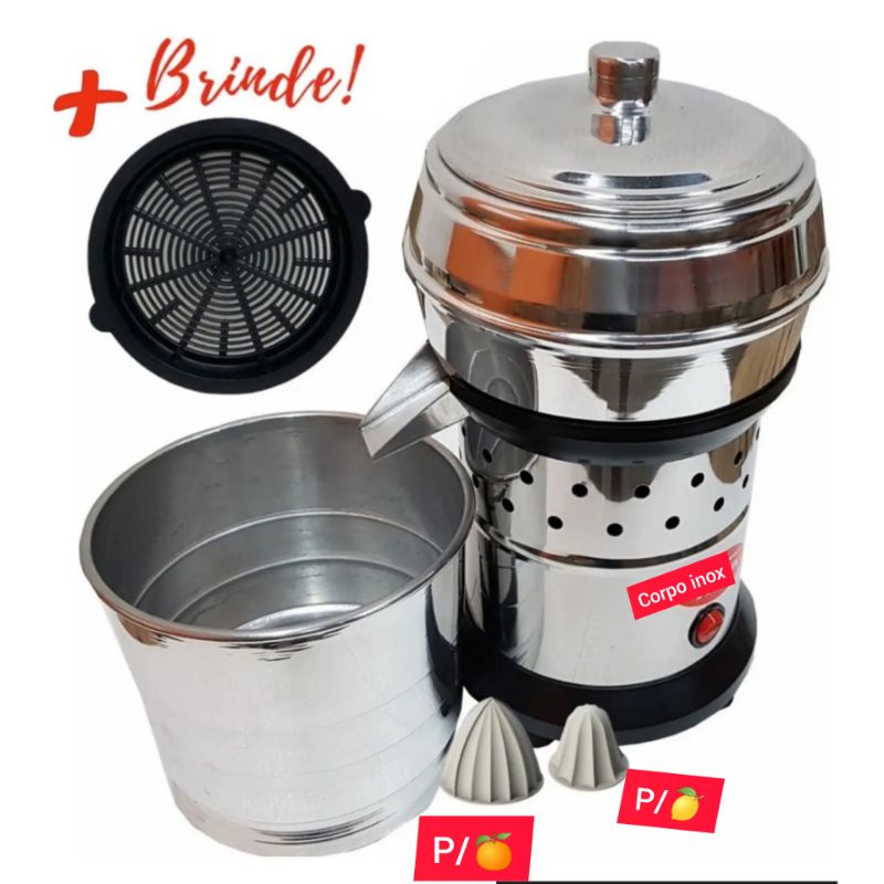 Extrator Espremedor Industrial Suco Laranja 500w Inox Profissional ...