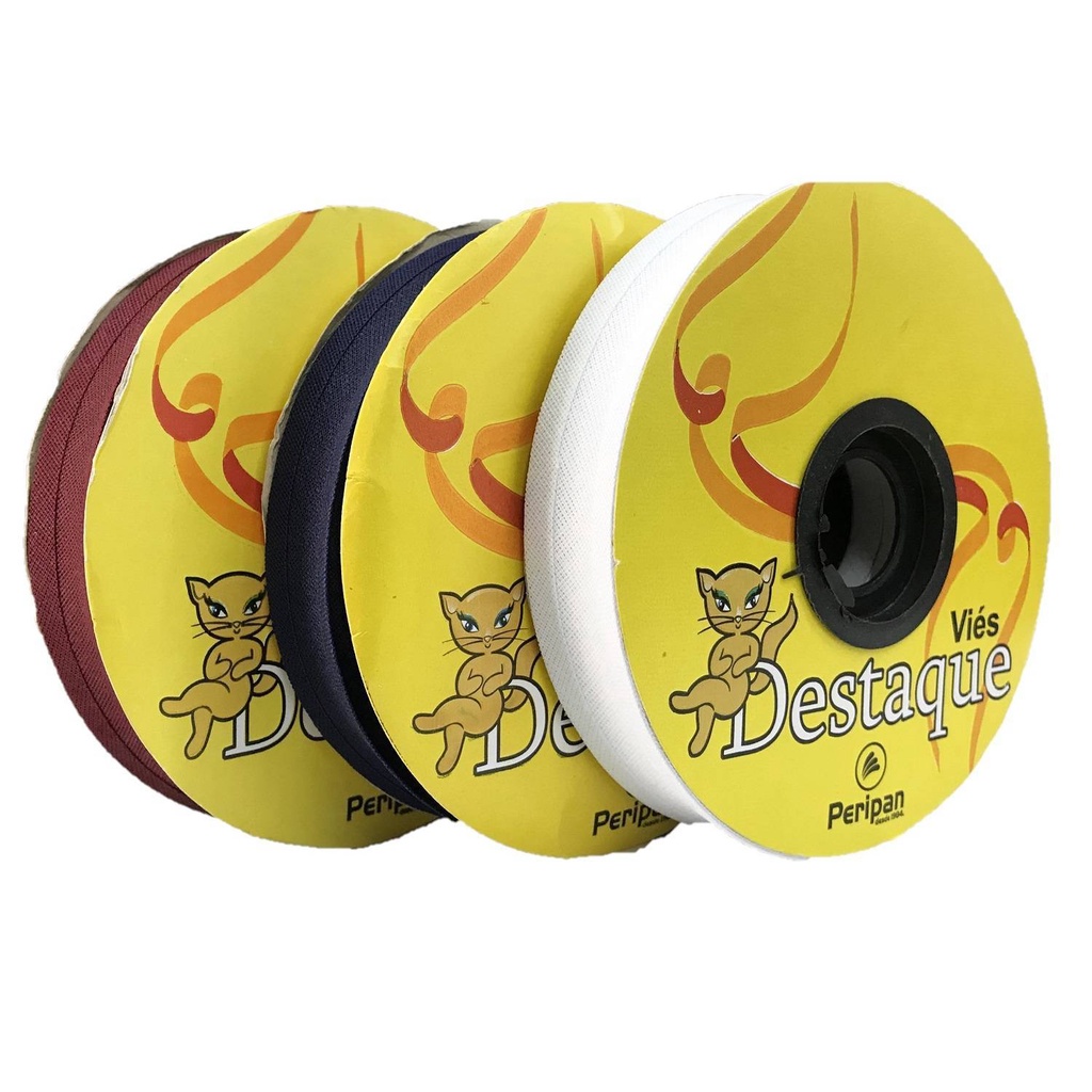 Viés Destaque - Largo 35mm com 20m - Ref. 9000 | Shopee Brasil