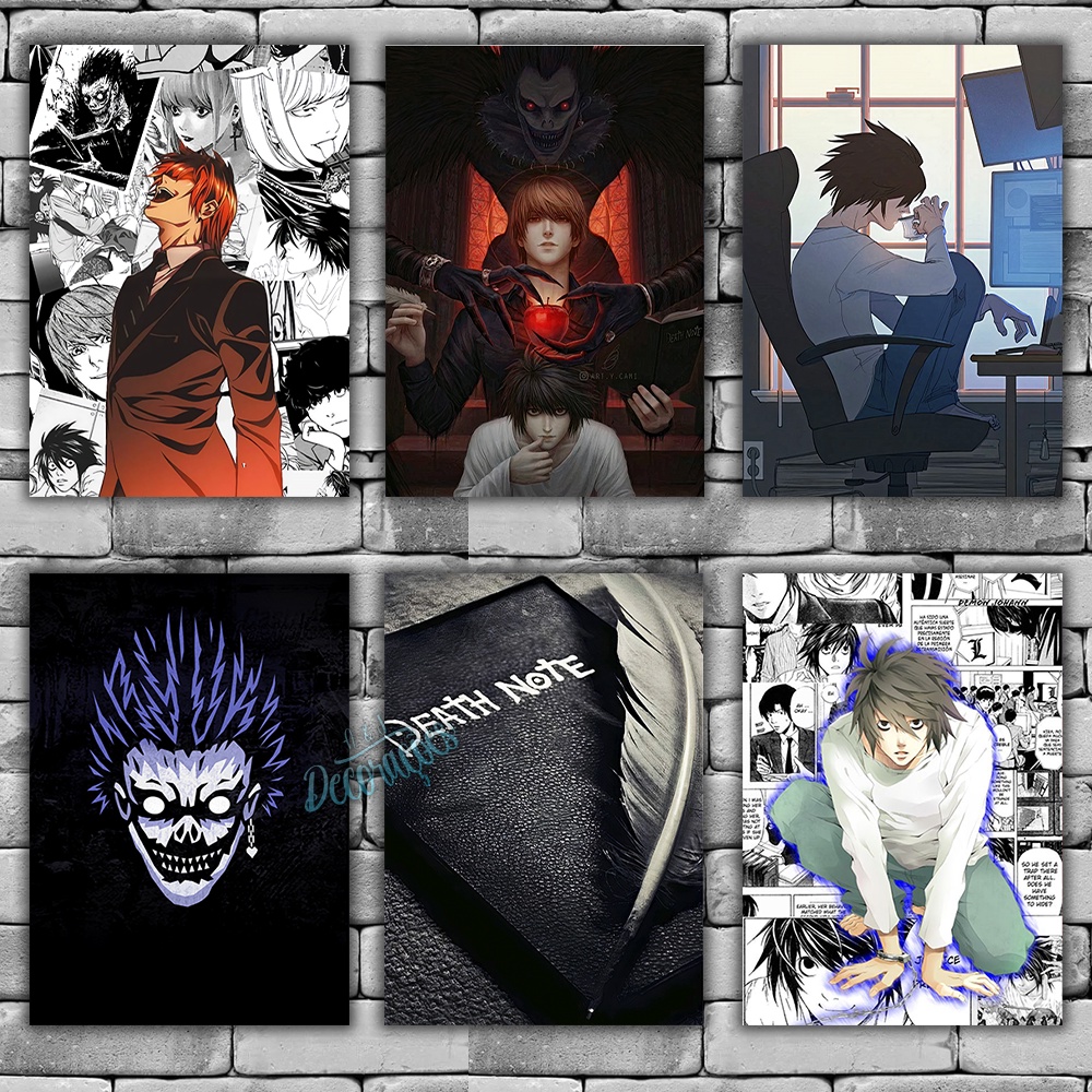 Placas Decorativas Quadros Death Note 01 a 15 - Animes | Shopee Brasil