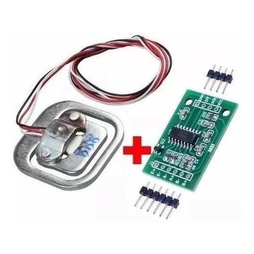 Sensor Carga Hx711 24bits + Celula Carga Peso 50kg Arduino | Shopee Brasil