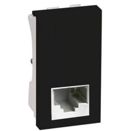 Modulo Entrada Rj45 Cat5 (rede Internet) - Recta Black Satin Fosco ...