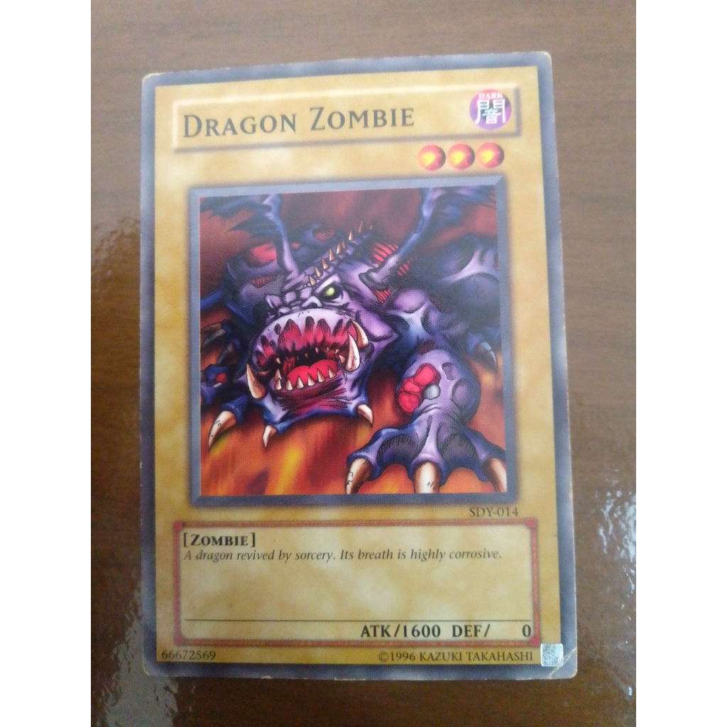 YuGiOh TCG - Dragon Zombie (SDY-014) | (YuGiOh TCG) | Shopee Brasil