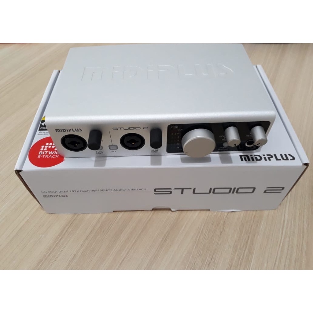 Interface De Áudio Midiplus Studio 2 2x2 192k Classe A Amw | Shopee Brasil