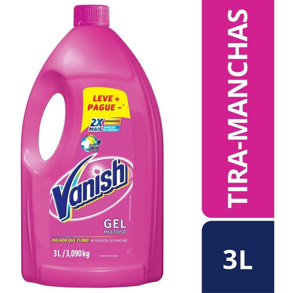 Tira Manchas Vanish Gel Multiuso (3 Litros) para Roupas Coloridas ...